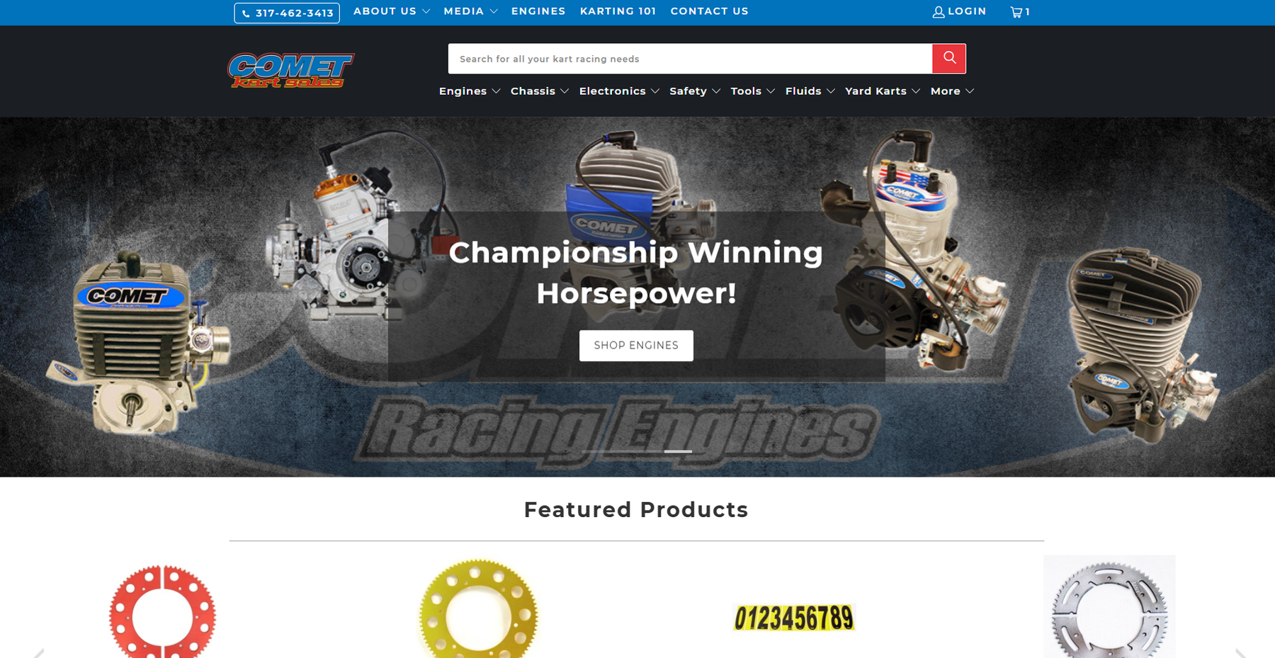 Comet Kart Sales Launches All-New Website - Shop Karting Parts
