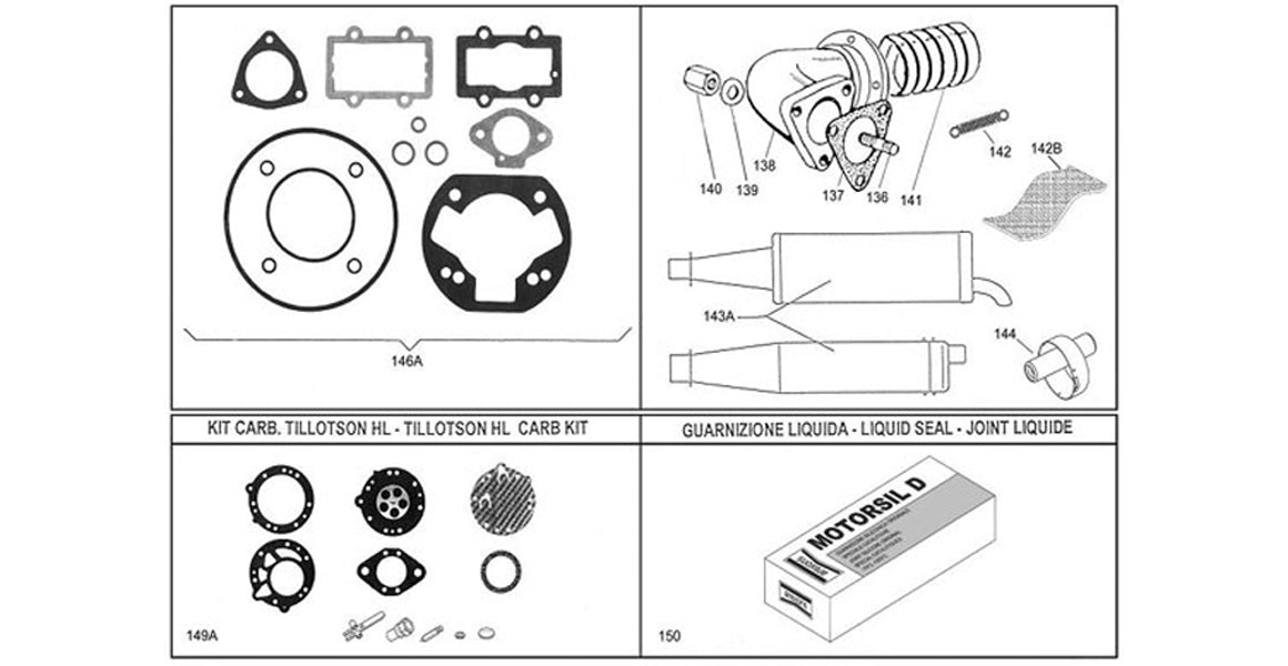 IAME Leopard Exhaust, Gaskets - Shop Karting Parts | Comet Kart Sales