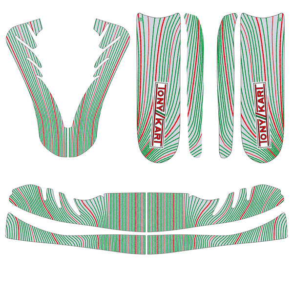 New! 0307.BFT OTK Tony Kart Complete Sticker Kit, M11 Nose, Panel / M1 ...