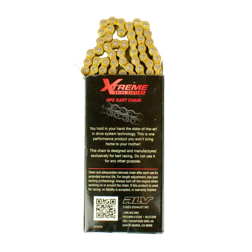 RLV #219 Xtreme Kart Chain HPC, Gold on Gold, 114 Link - Shop Karting ...