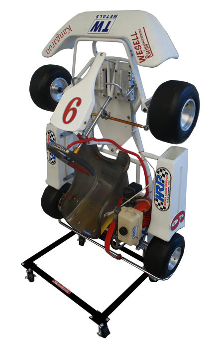 Streeter Vertical Upright Kart Stand, Kid Kart, Black - Comet Kart Sales