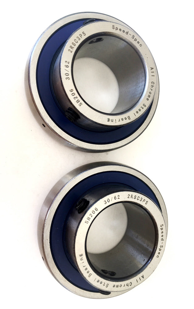 Speed-Spec 1 1/4" Steel Precision Axle Bearing, Blue Removable Seals - Shop Karting Parts ...