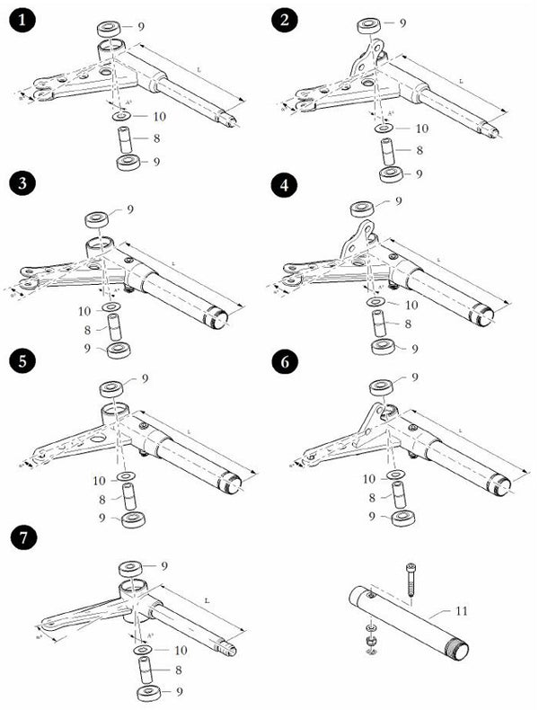 1. 10.6220.00 Birel Spindle Assembly, 12 Degree, 140mm Long, 17mm Shaf ...