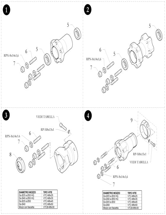 9. 10.8666.00-LU Birel Hub Clamp Assembly 50mm HQ - Comet Kart Sales