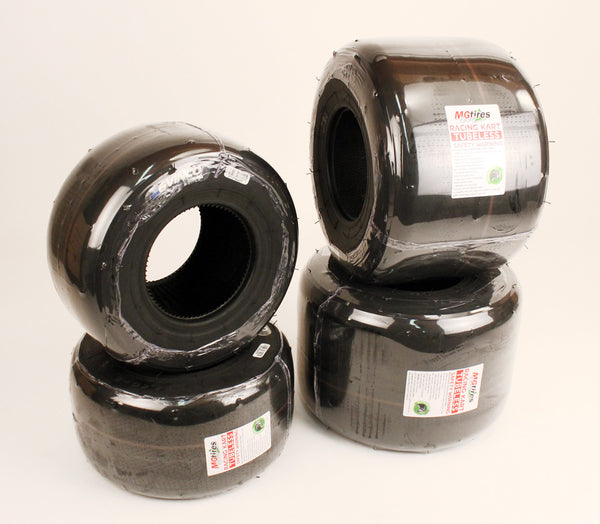 Evinco SKH2 Blue 4.60x5 / 7.10x5 Slick Kart Racing Tire Set - Shop Karting Parts | Comet Kart Sales