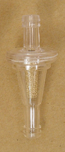 Small Plastic Inline Fuel Filter with Gold Metal Inner Filter, Gas or ...