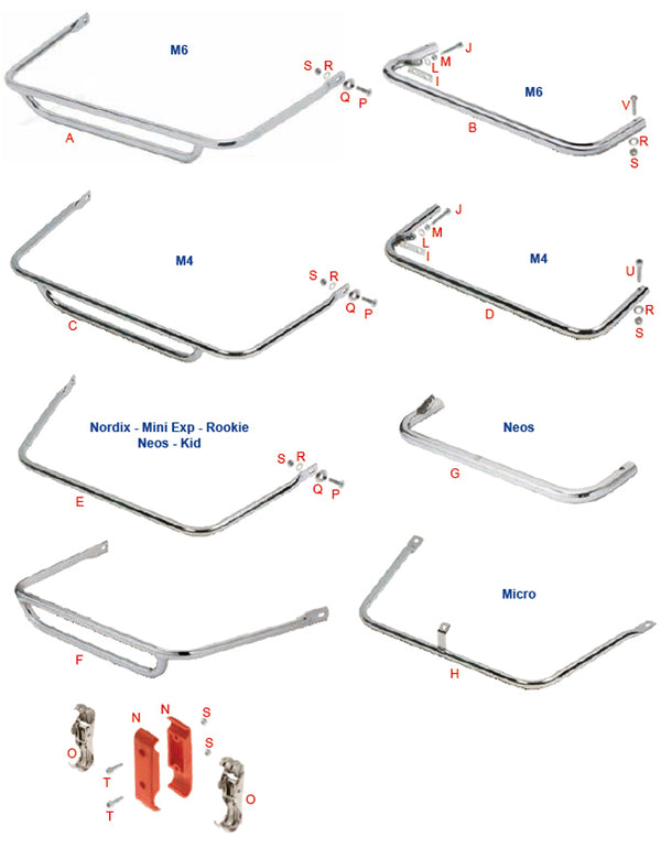 A. 0002.00DK Tony Kart OTK Front Bumper Top for 507 KG Nose - Shop ...