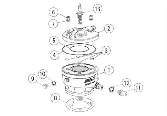 3. PRD-2015 Stud O-Ring (12.5x1.8mm)* - Comet Kart Sales