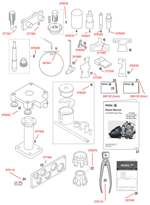 277400 Rotax Max Carb Float Level Tech Tool - Shop Karting Parts ...